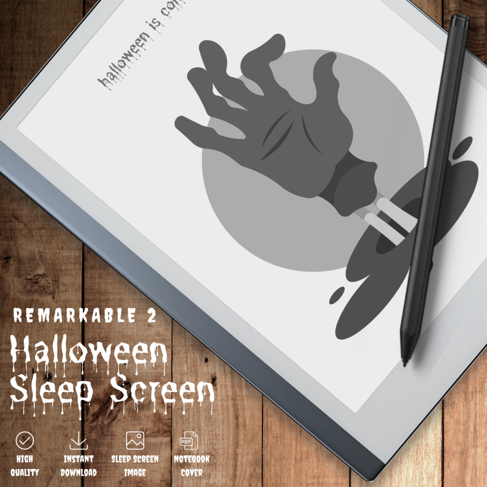 Remarkable 2 Halloween Eerie Sleep Screen & Notebook Cover