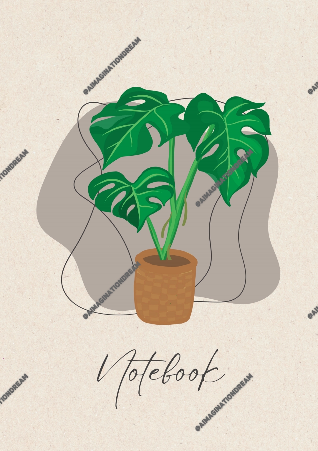 MINIMALIST MONSTERA A5 NOTEBOOK