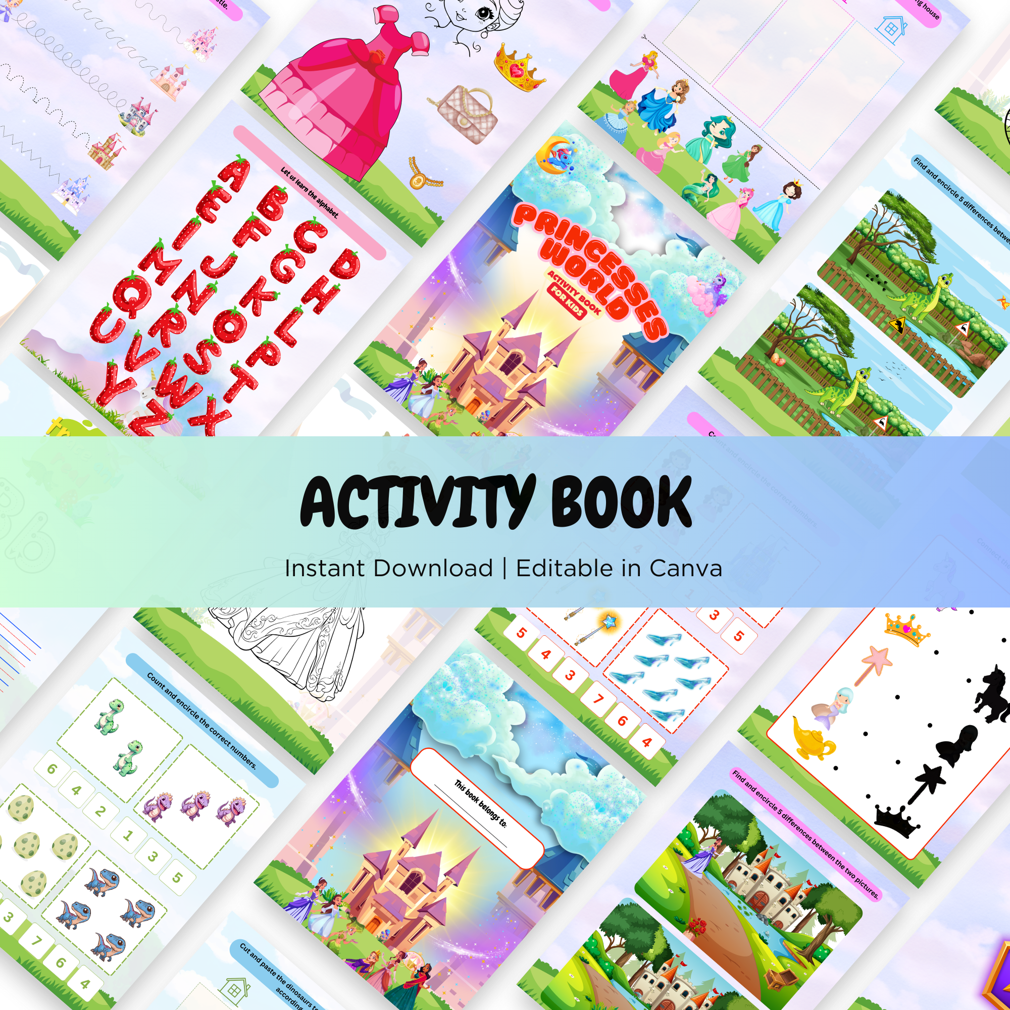 Colorful Activity Book for Boys and Girls