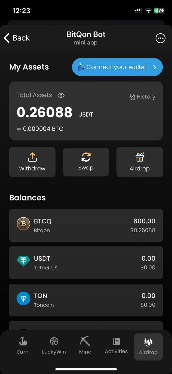 Tap2Earn Telegram Mini App ( Bit Q - bot )