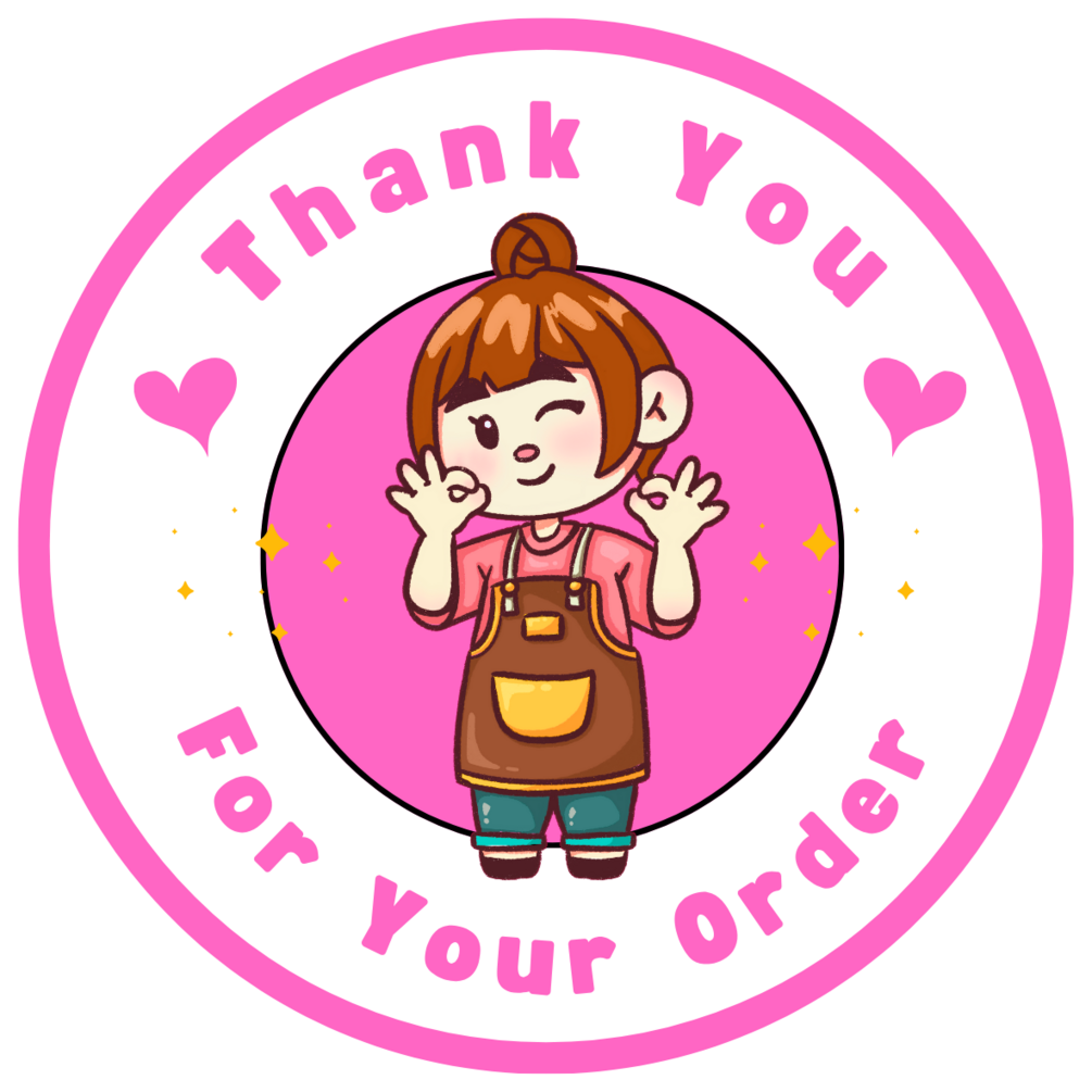 Cute thank you sticker
