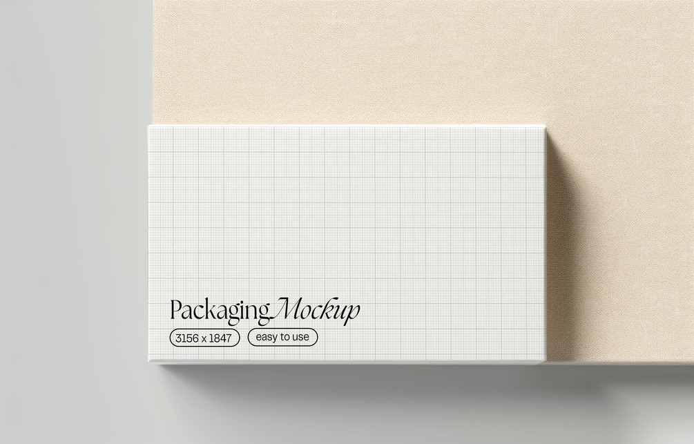 Minimalist Packaging Box Mockup / #58