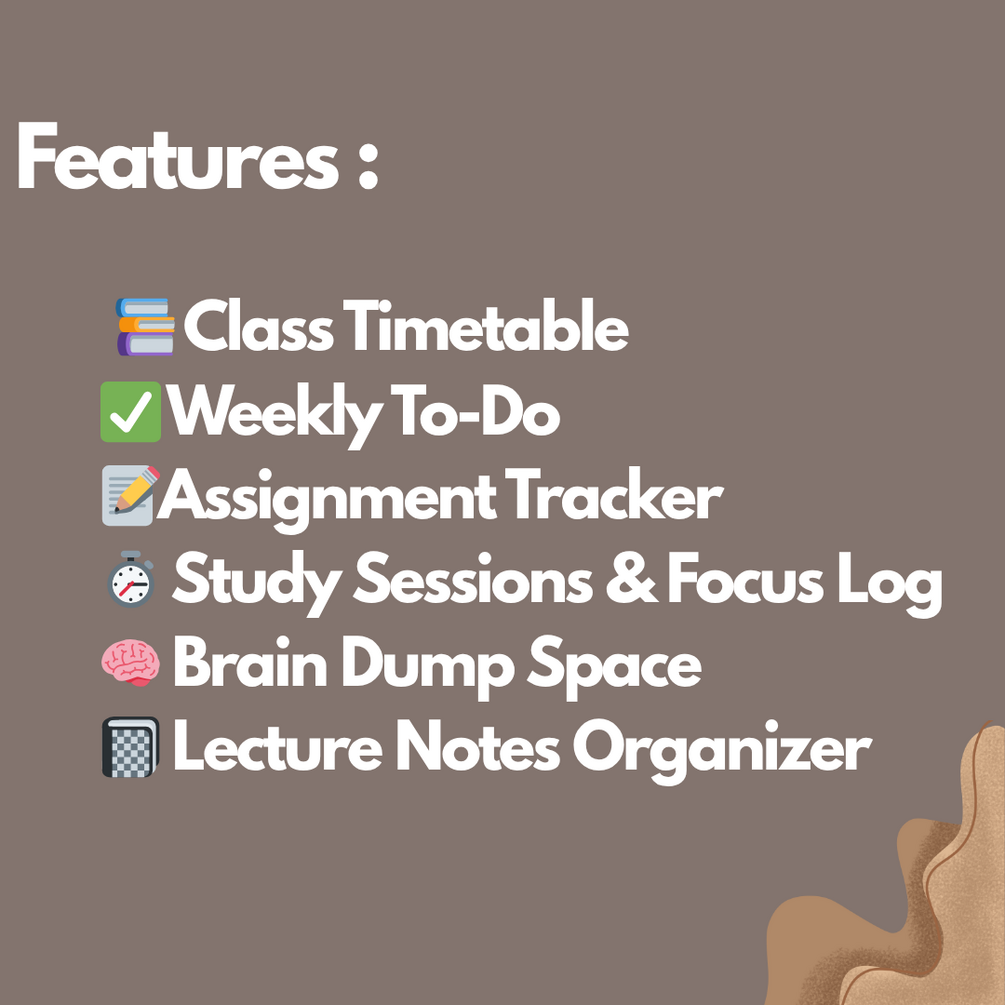 Notion Study Planner | Aesthetic, ADHD, Student Dashboard