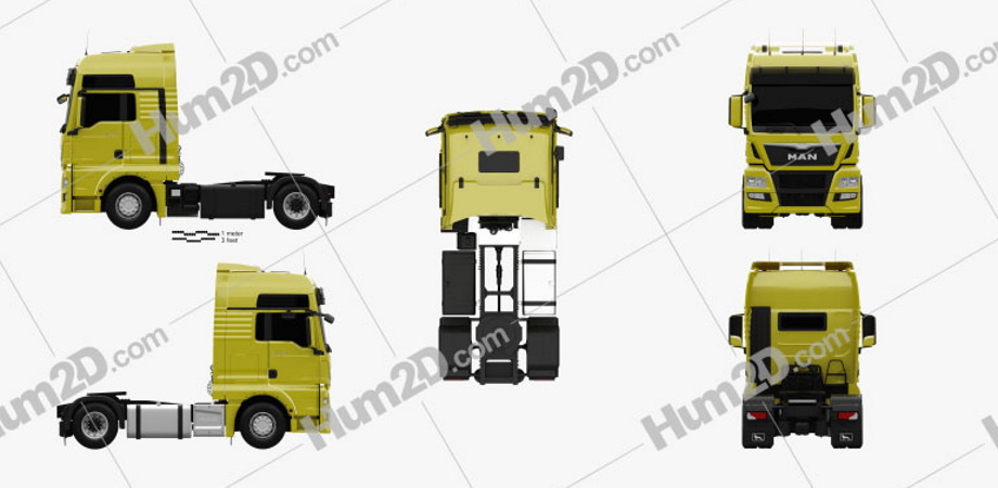MAN TGX Truck design by clipart illustrator