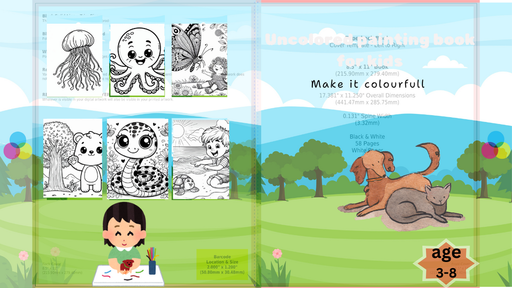 simple coloring book for kids-Release your mind and make it colourful