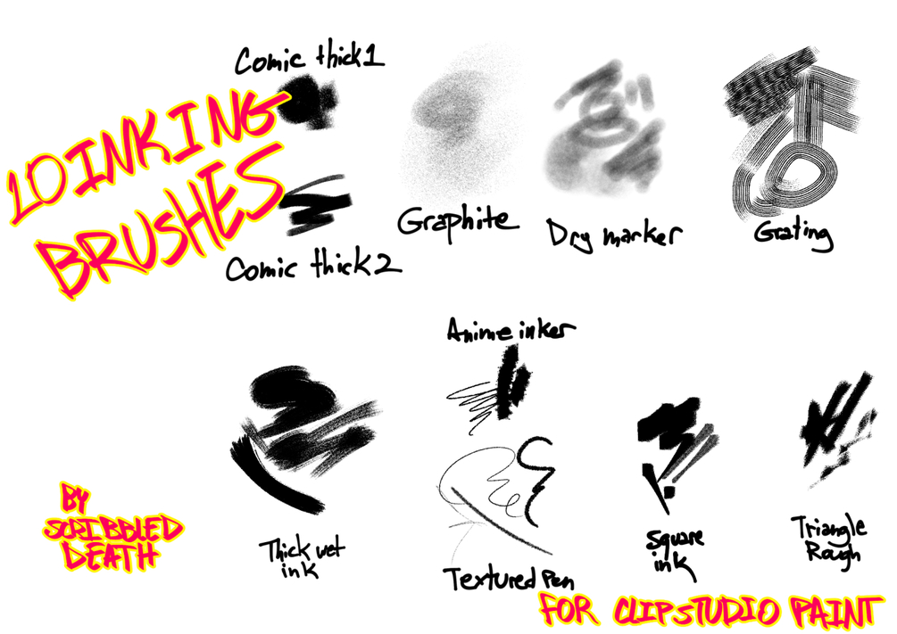Inking brushes 2