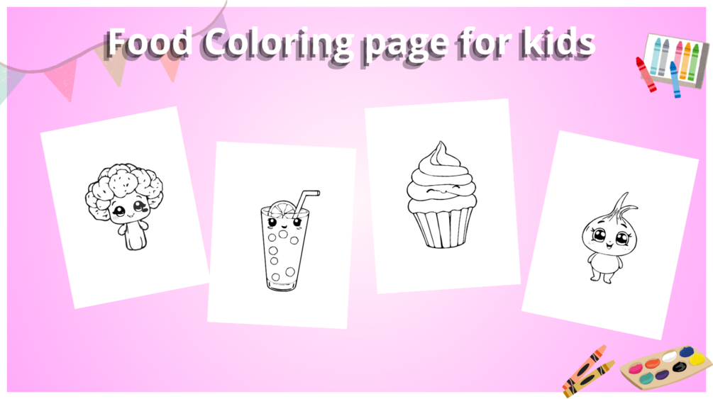 Food Coloring page for kids