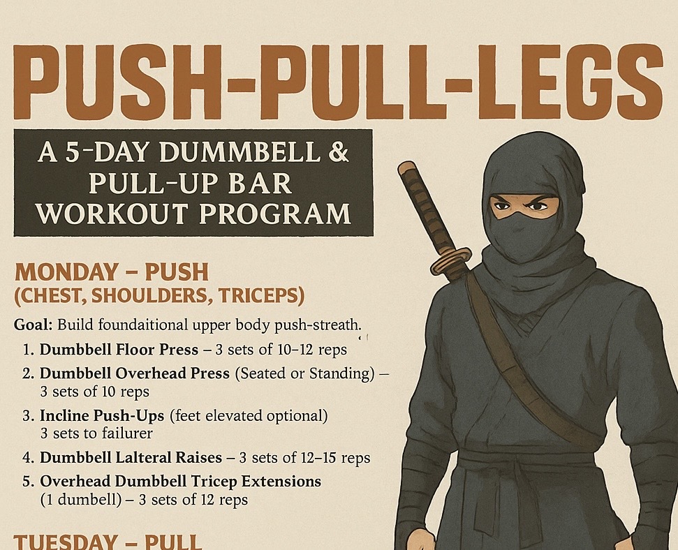 5-Day Ninja Training Plan