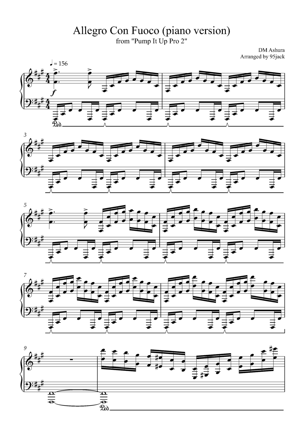 [PIU] DM Ashura - Allegro Con Fuoco (piano version)