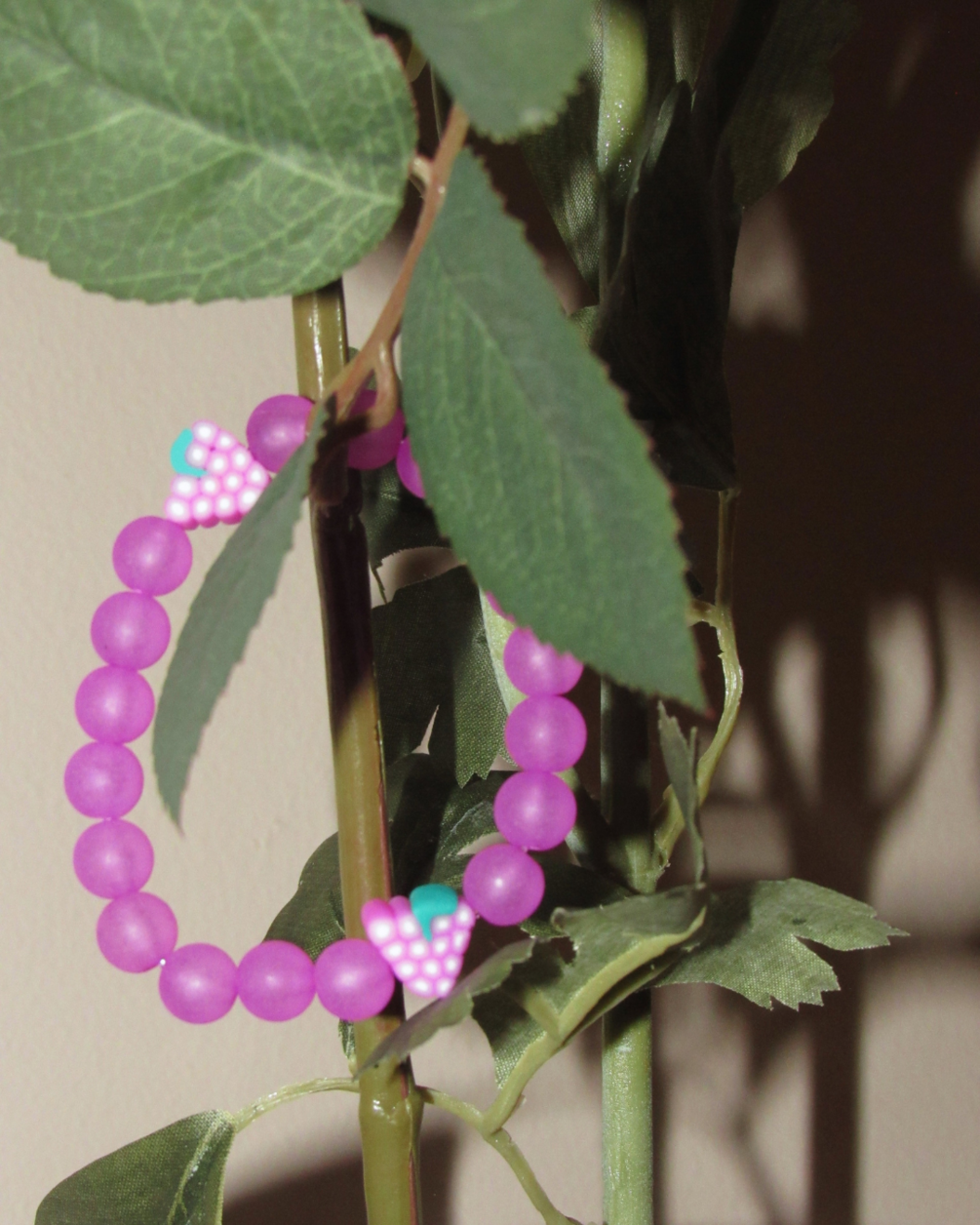 Tuity Fruity Beaded Bracelets: Grape Version