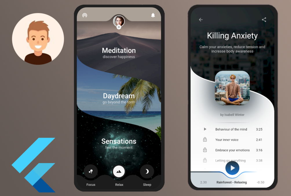 Meditation Flutter UI