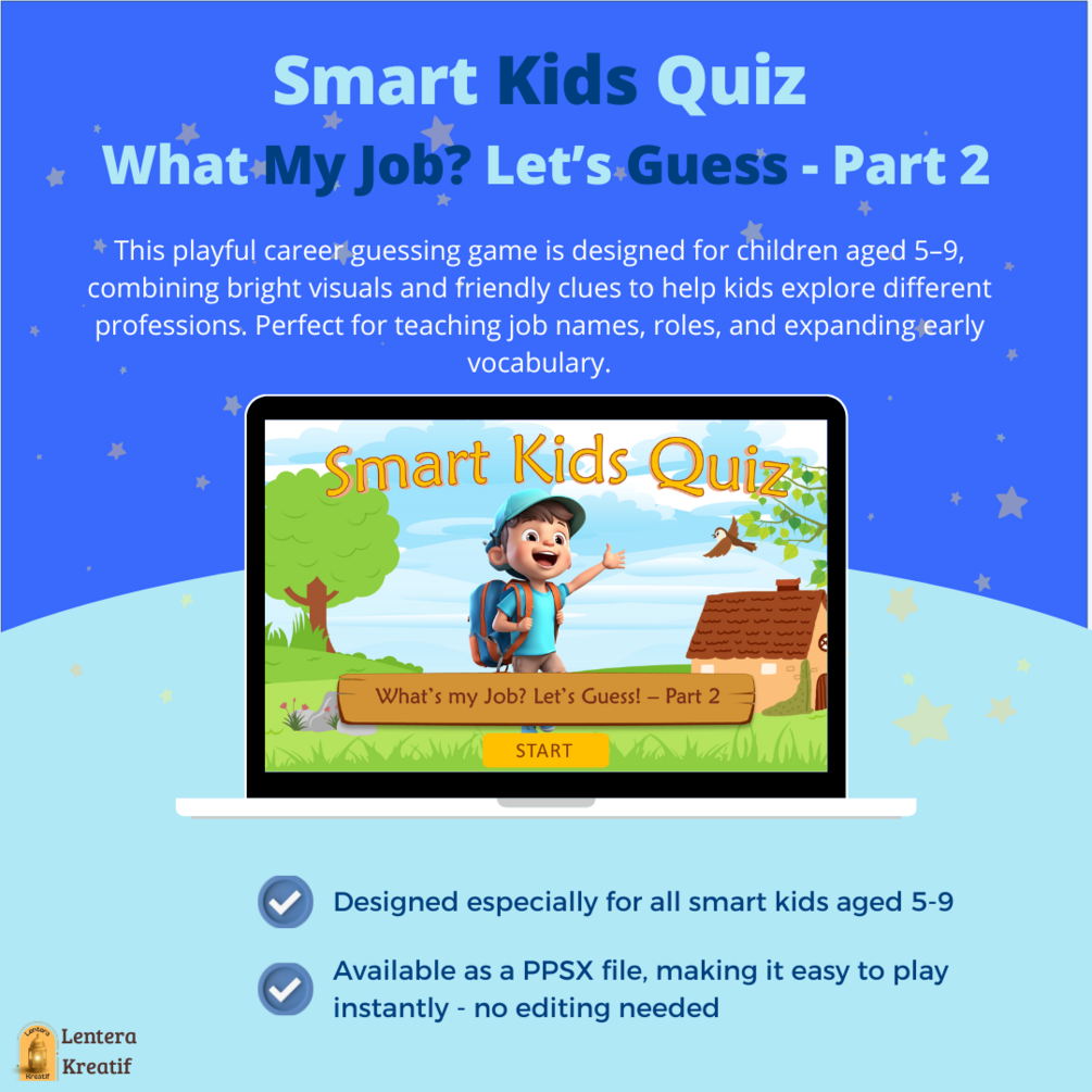 Smart Kids Quiz – What’s My Job? Let’s Guess! Part 2 (Ages 5–9) | Fun ...