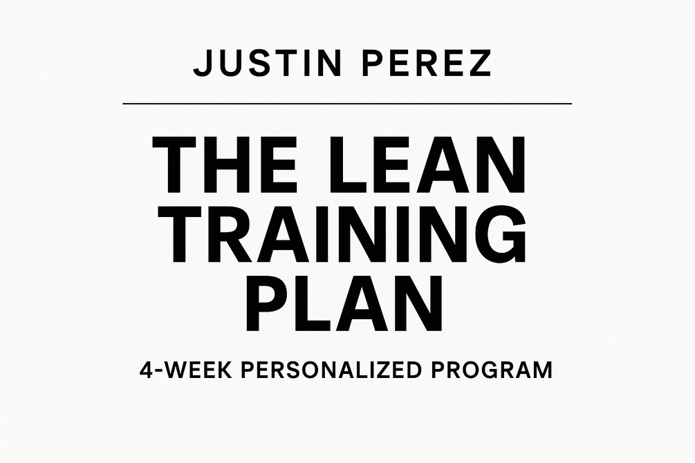 The Lean Training Plan - 4 Week Personalized Program