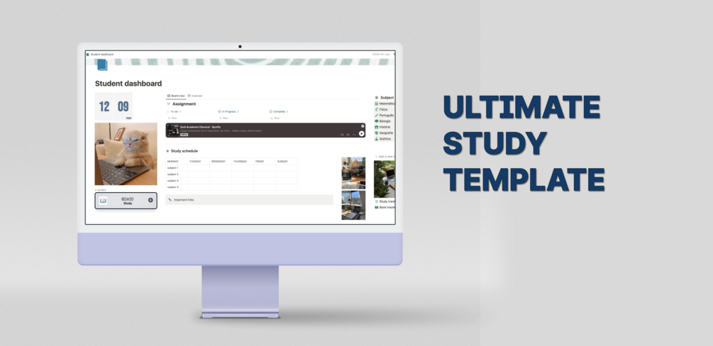 Ultimate notion study template 2023