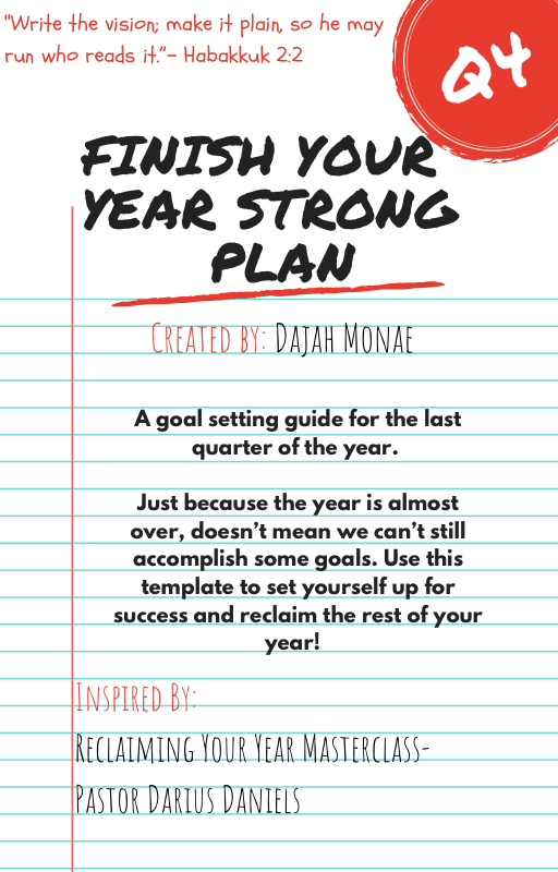Finish Your Year Strong Plan