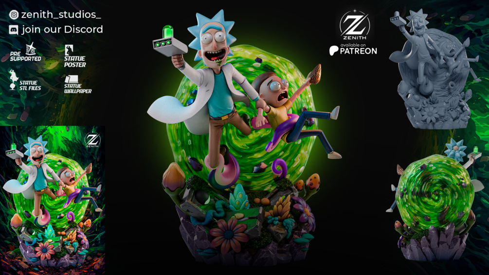 RICK AND MORTY 3D PRINT