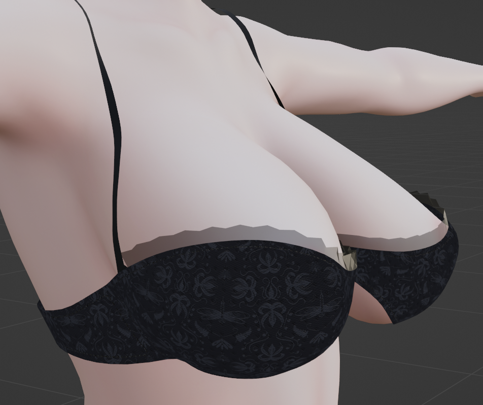 Balconette Bra - 3D asset - FBX - Commercial use *2023* For Zinpia Fit Base
