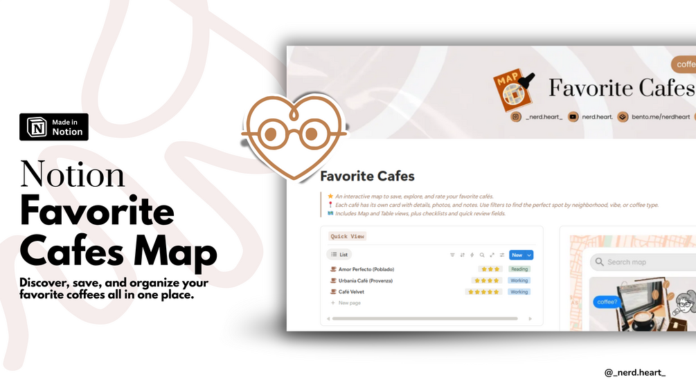 Favorite Cafes Map
