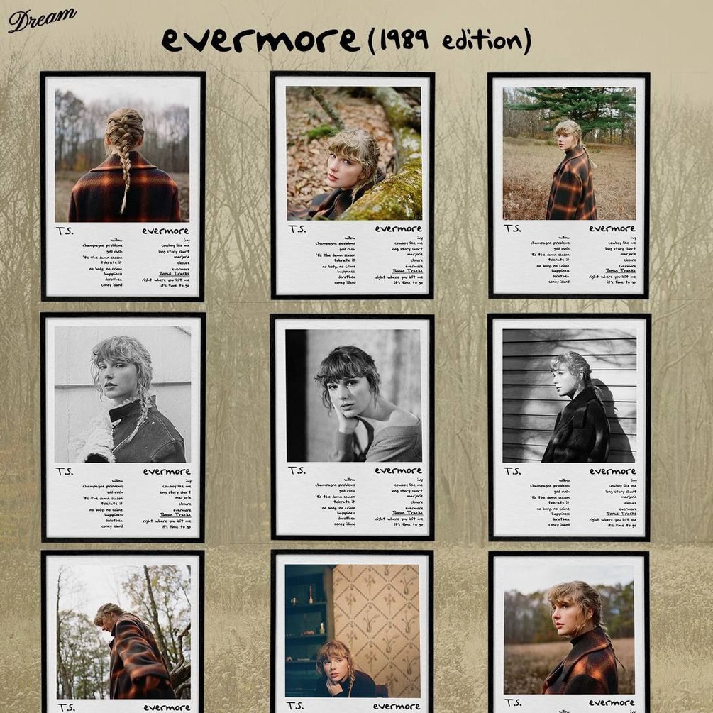 evermore posters collection (1989 edition)