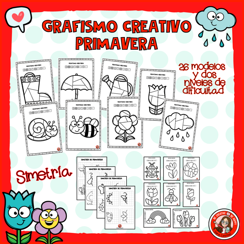 GRAFISMO CREATIVO Y SIMETRÍA PRIMAVERA