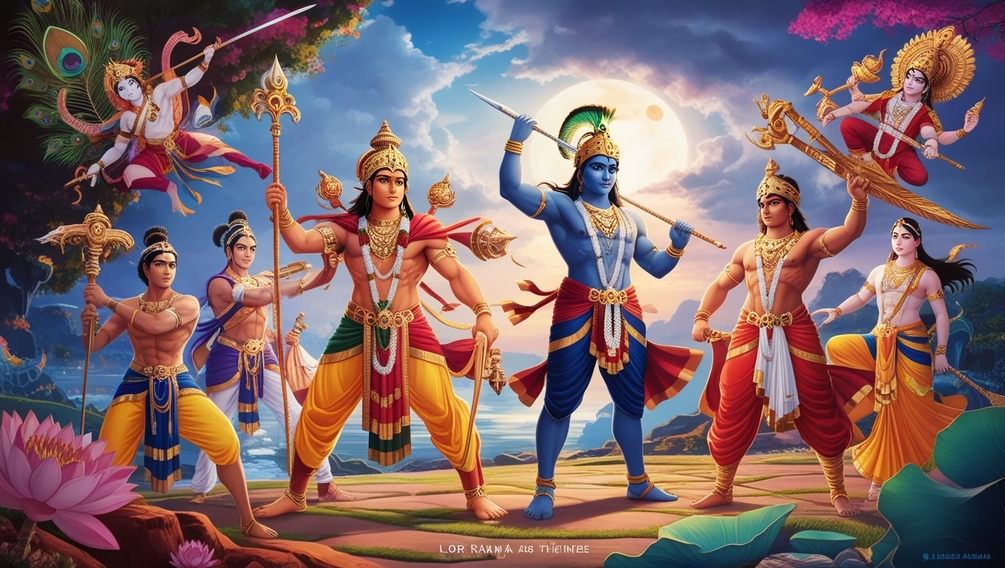 🎨 Mesmerizing Abstract Expression Images of God Rama 🌟#AbstractArt # ...