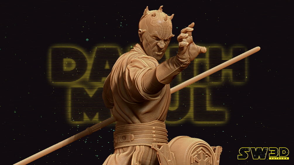 Darth Maul 2023 Bust - Star Wars 3D Models - Tested and Ready for 3D ...