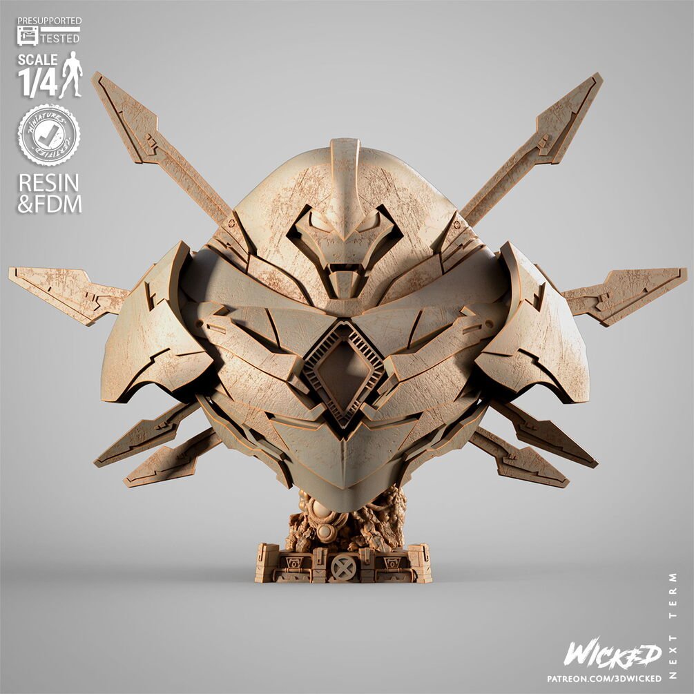 Wicked Marvel Nimrod Portrait Bust: Tested and ready for 3D printing