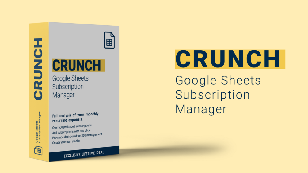 Crunch Google Sheet Subscription Manager