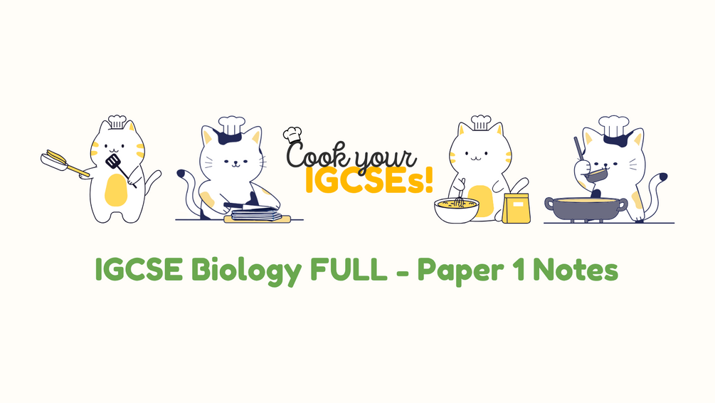 IGCSE Biology Unit-wise Revision Notes (Paper 1)