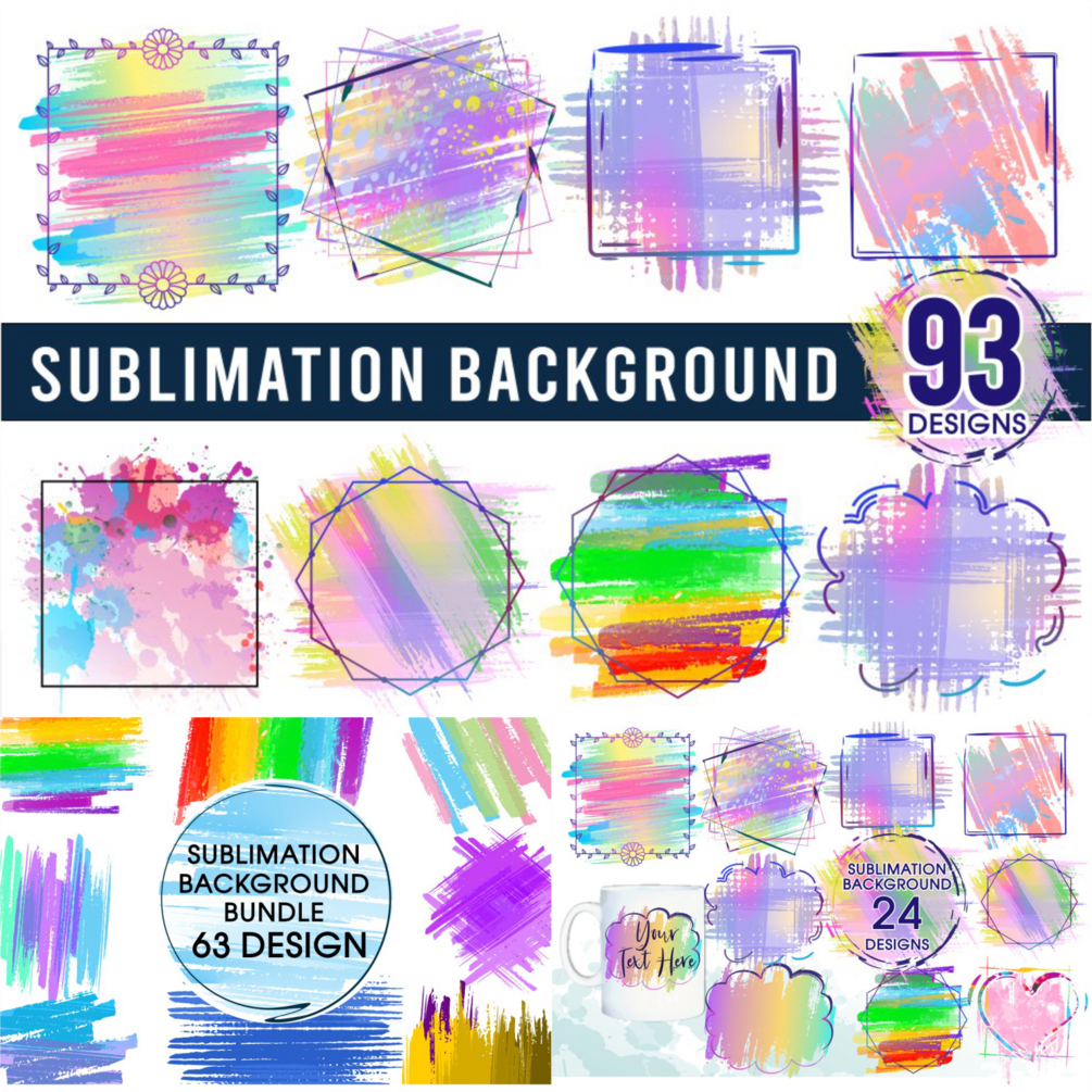 Backgrounds Sublimation Bundle, Abstract Sublimation Backgrounds PNG ...