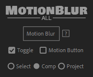 【After Effects Script】Motion Blur All