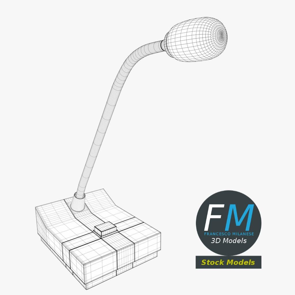 3D MODEL - Intercom microphone