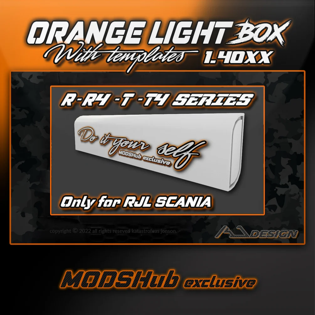 EDITABLE ORANGE LIGHTBOX 1.40XX
