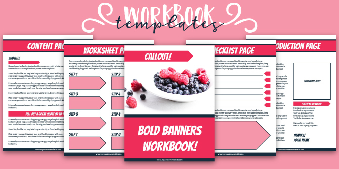 Bold Banners Workbook Template