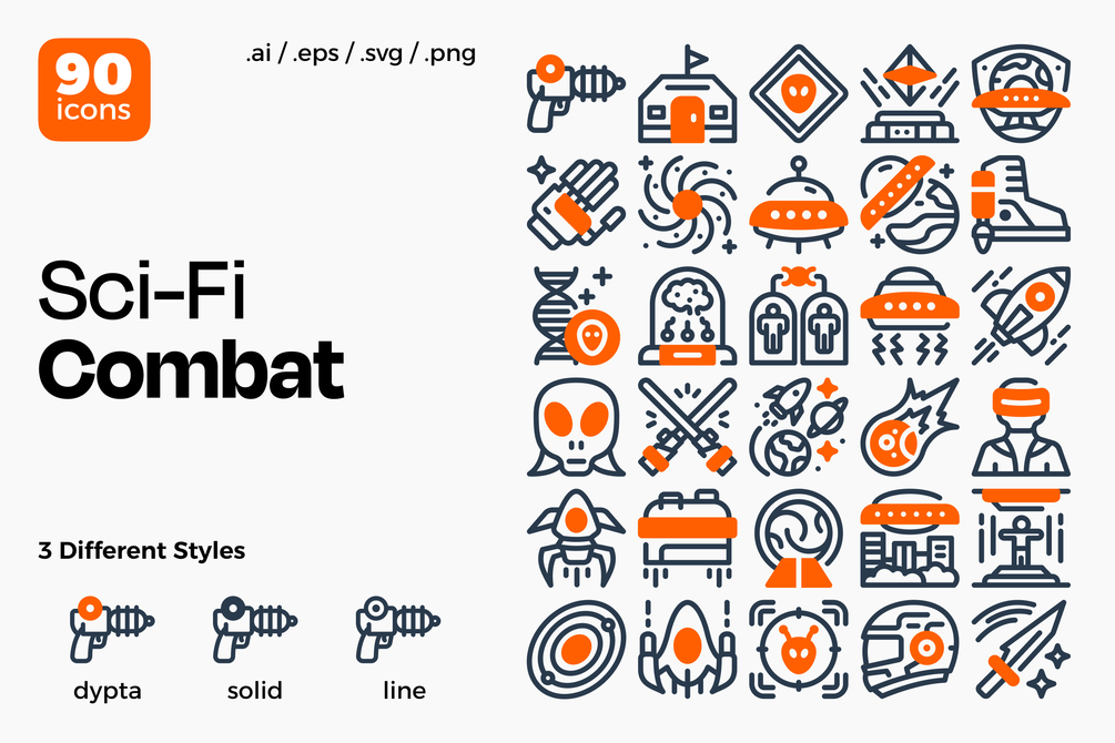 Sci-Fi Combat Icon Pack