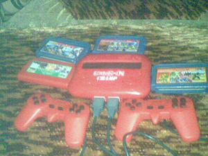 T.V. game from mitashi with 4 cassettes