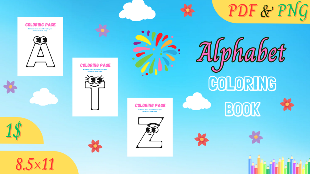 ♥♥Alphabet Coloring Book♥♥.
