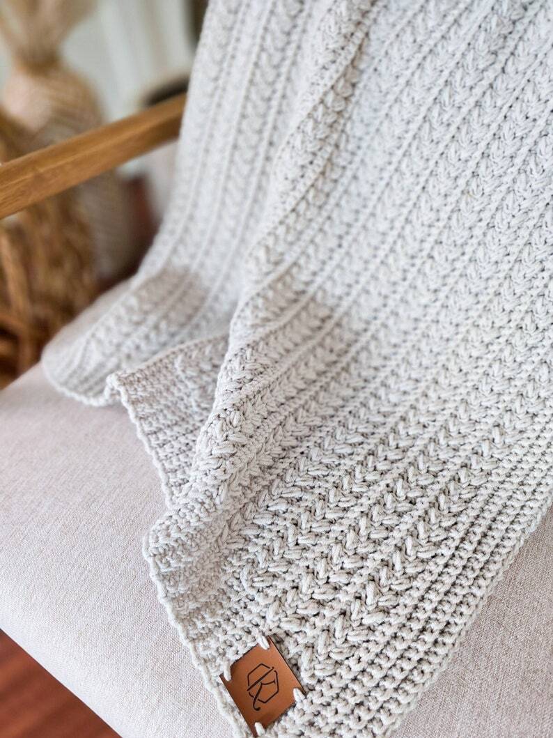 🌾 Cozy Braided Wheat Crochet Blanket Pattern – Your Next Heartwarming Project! 💕