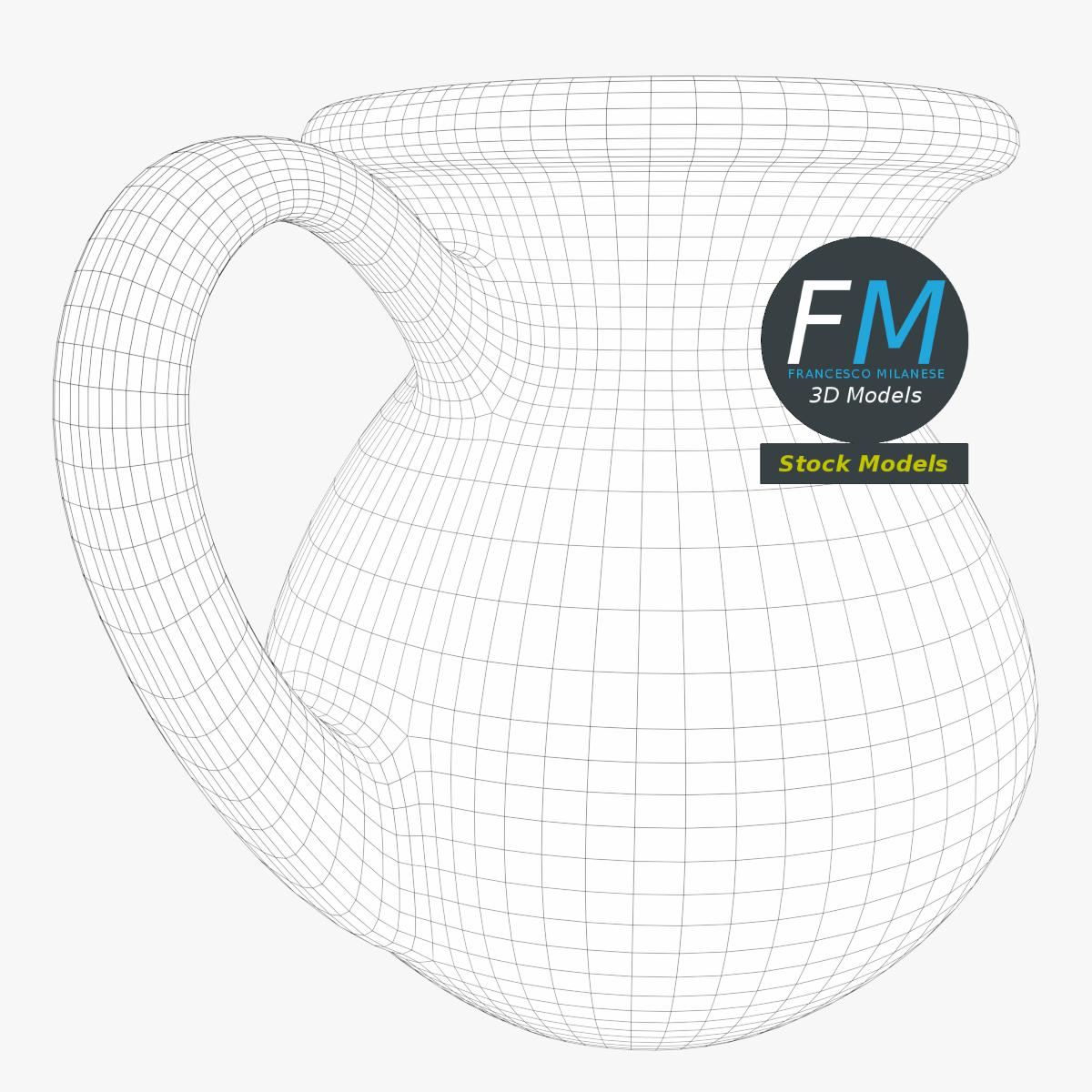 3D MODEL - Porcelain pitcher