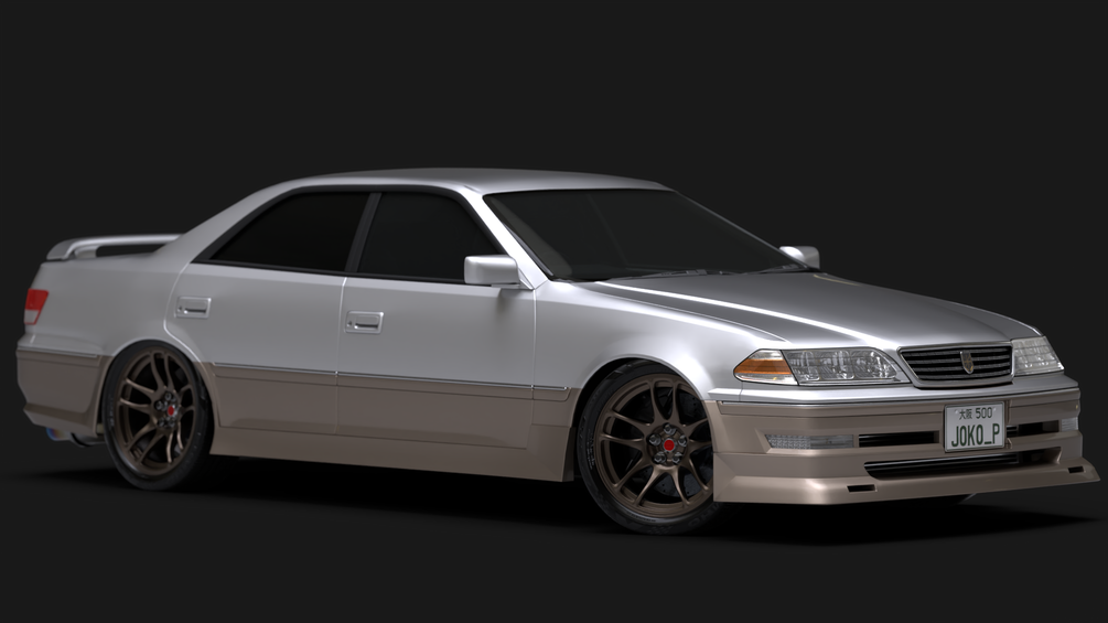 Toyota Mark II JZX100 Tourer V 3D Model