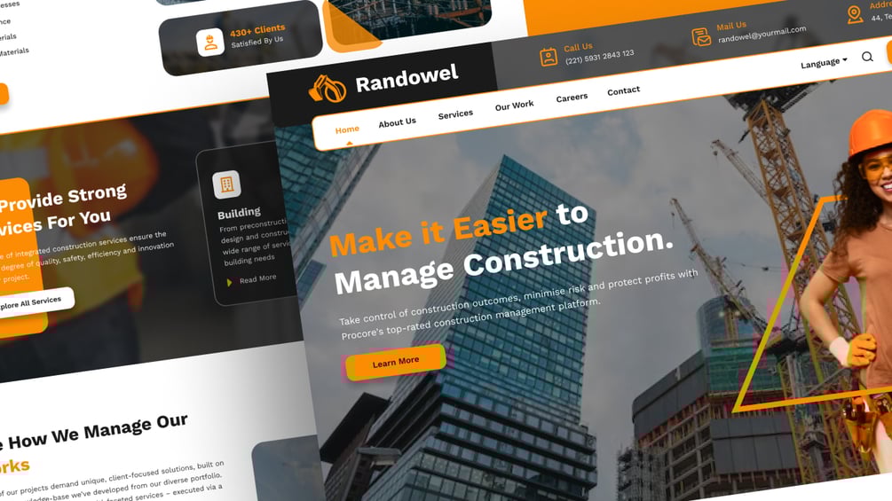 Randowel - Construction Landing Page