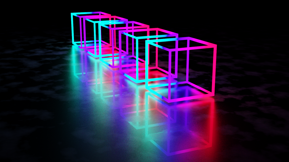 Rainbow Cube Blender File