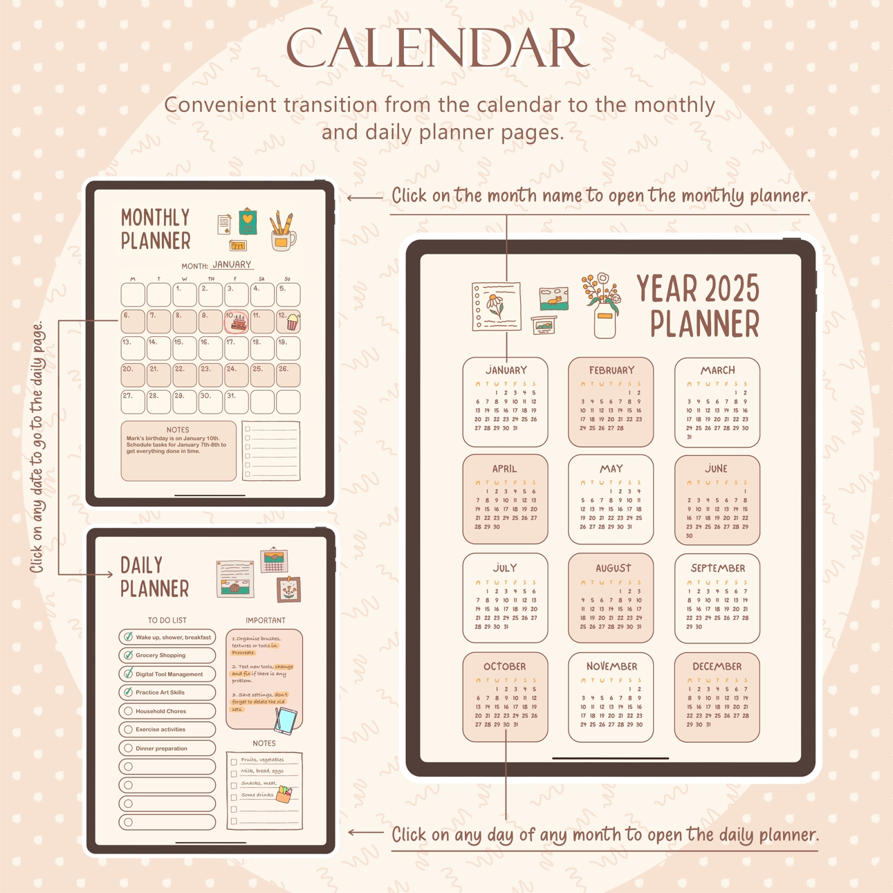 2025 Digital Planner by Di + Video Tutorial | For iPad & Android ...