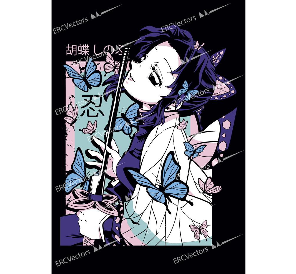 Svg shinobu vector png, pdf, Ai, svg