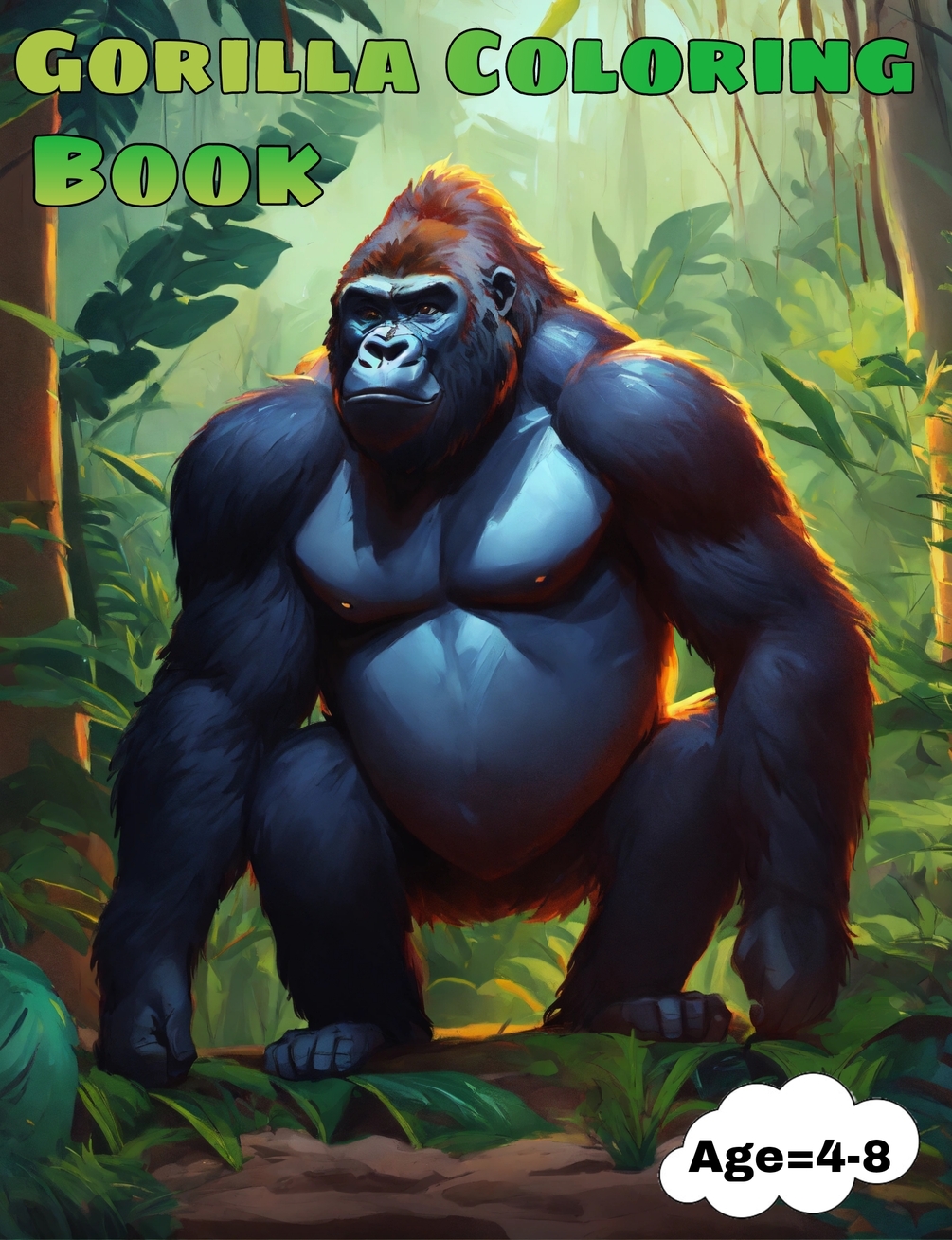 Gorilla Colouring Book