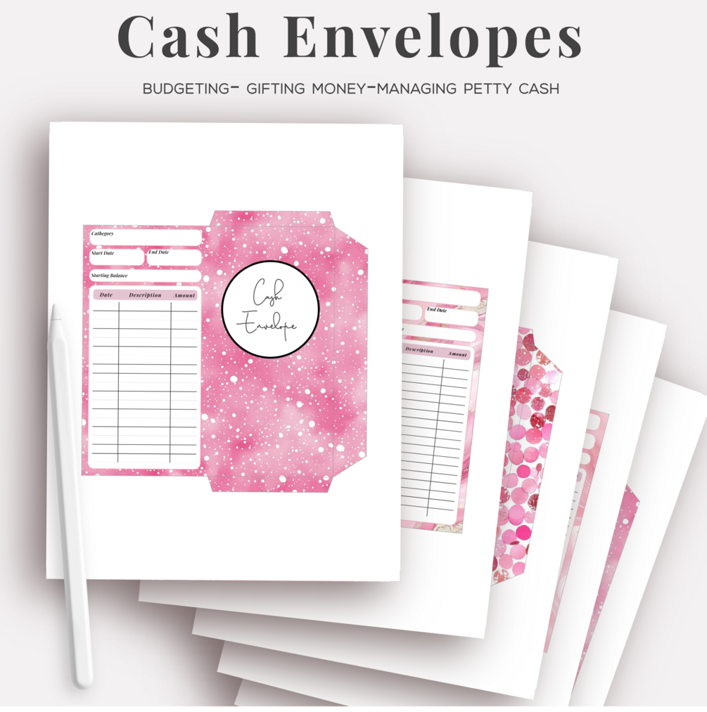 Cash Tab Dividers for Wallet, Money Organizer, Cash Envelope Budget ...