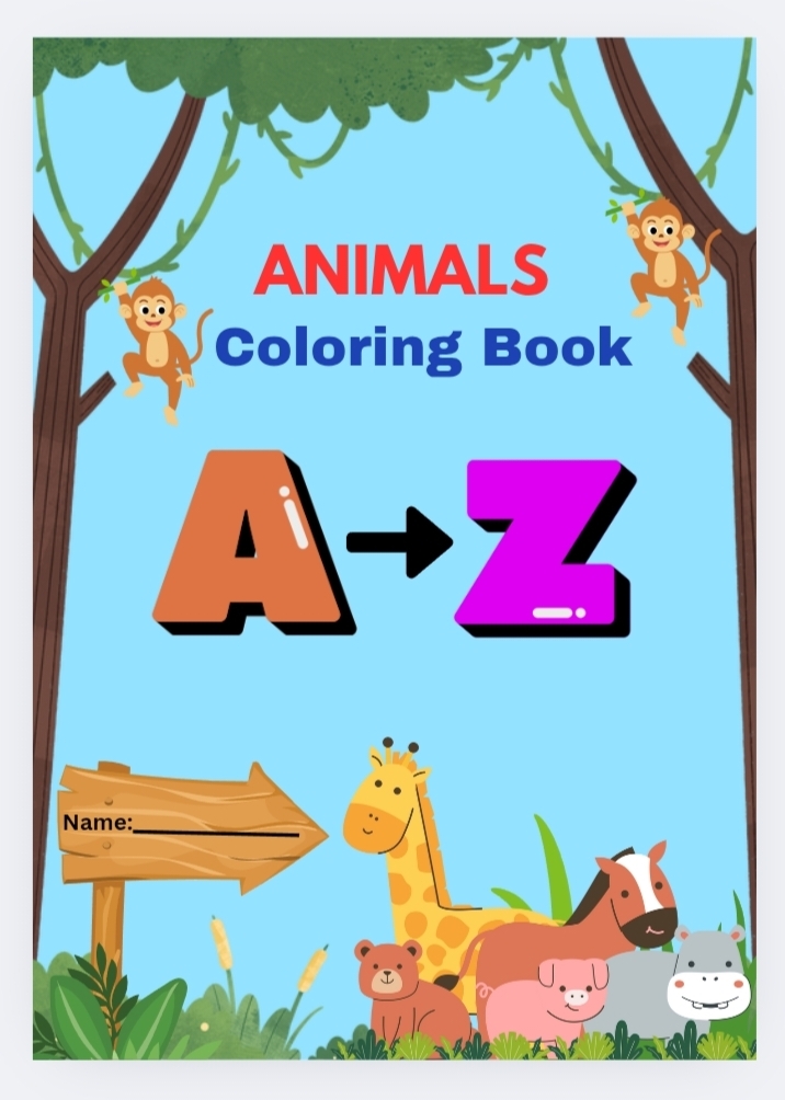 CHINGCREATIVE ANIMALS COLORING BOOK (A-Z)
