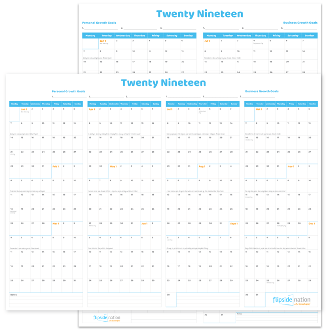 Wall Calendar 36x48 Two-Sided Calendar (Pre-order)