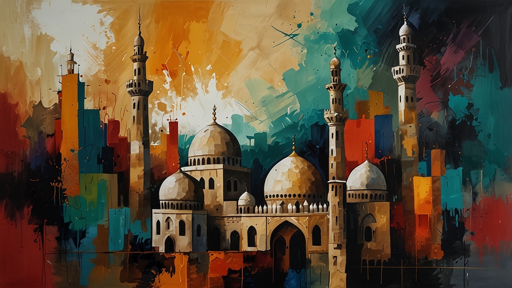 🌟Discover the Beauty of Islamic Culture with Abstract Expressionism ...