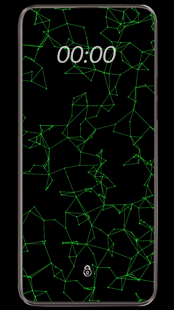 Grid of connected Data live wallpaper 39